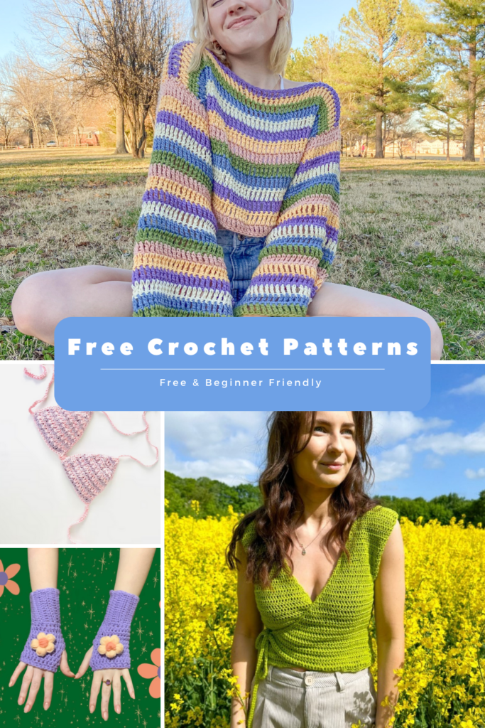 Crochet Project Free Pattern Ideas for Beginners - TheCreativeLoop